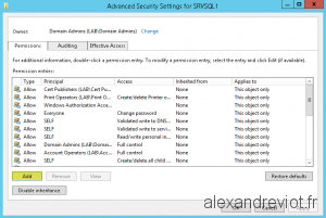 SQL Server - Could not register the Service Principal Name - Alexandre VIOT
