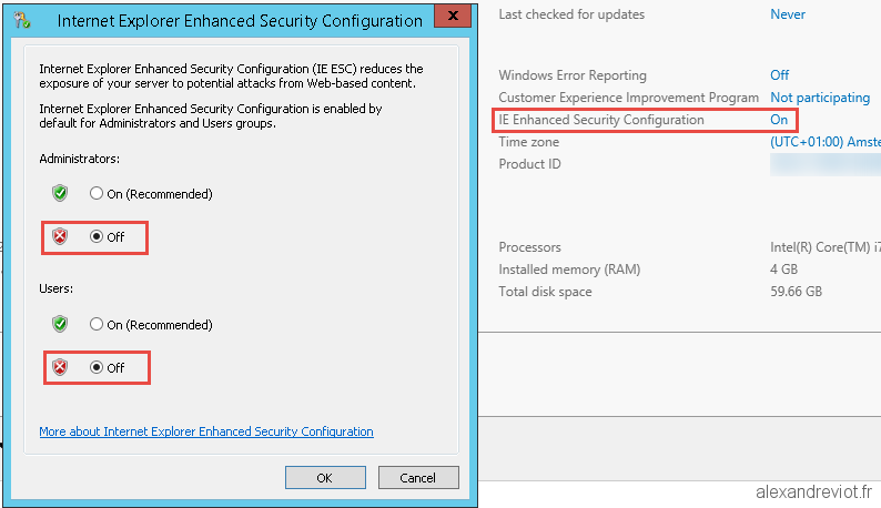 Server - Internet Explorer GPO not applied - Alexandre VIOT