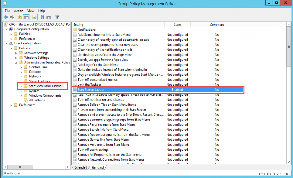 Windows 8.1 - Force Start Menu Layout - Alexandre VIOT